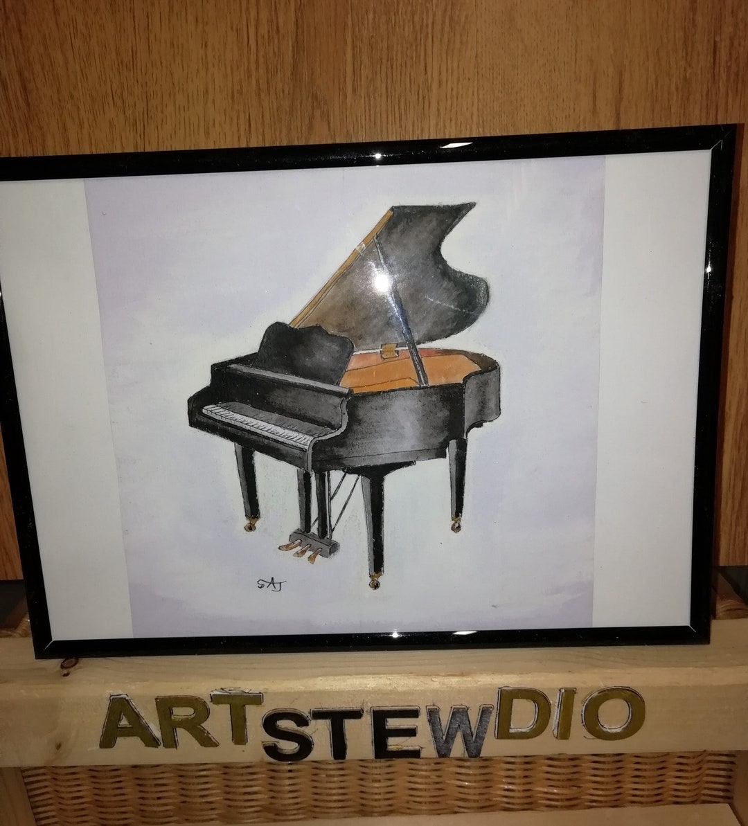 Grand Piano - Original Water Colour - Etsy