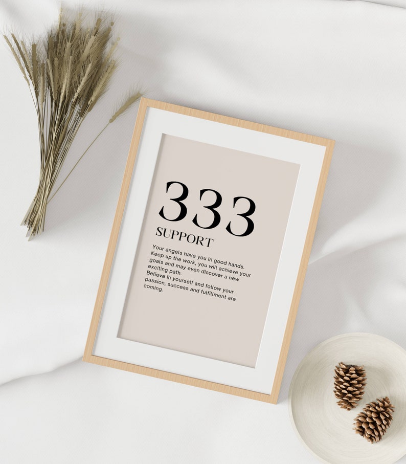 333 Angel Number - Printable Digital Art Print - Etsy