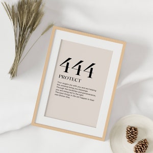 444 Angel Number - Printable Digital Print - Etsy UK