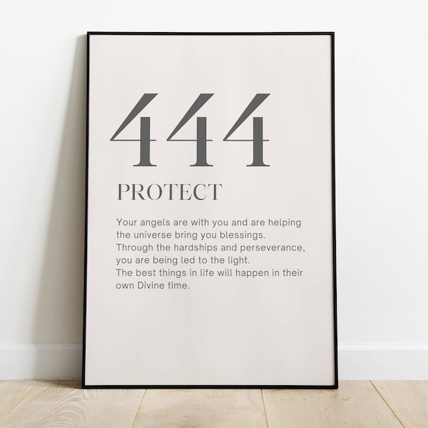 444 Print - Etsy