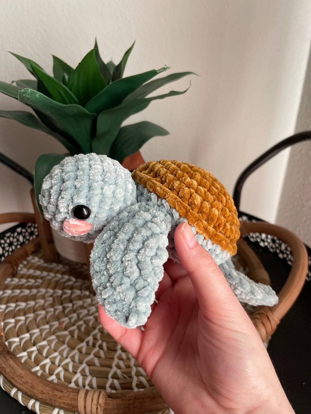 Cute Crochet Turtle Soft Plush Handmade - Etsy