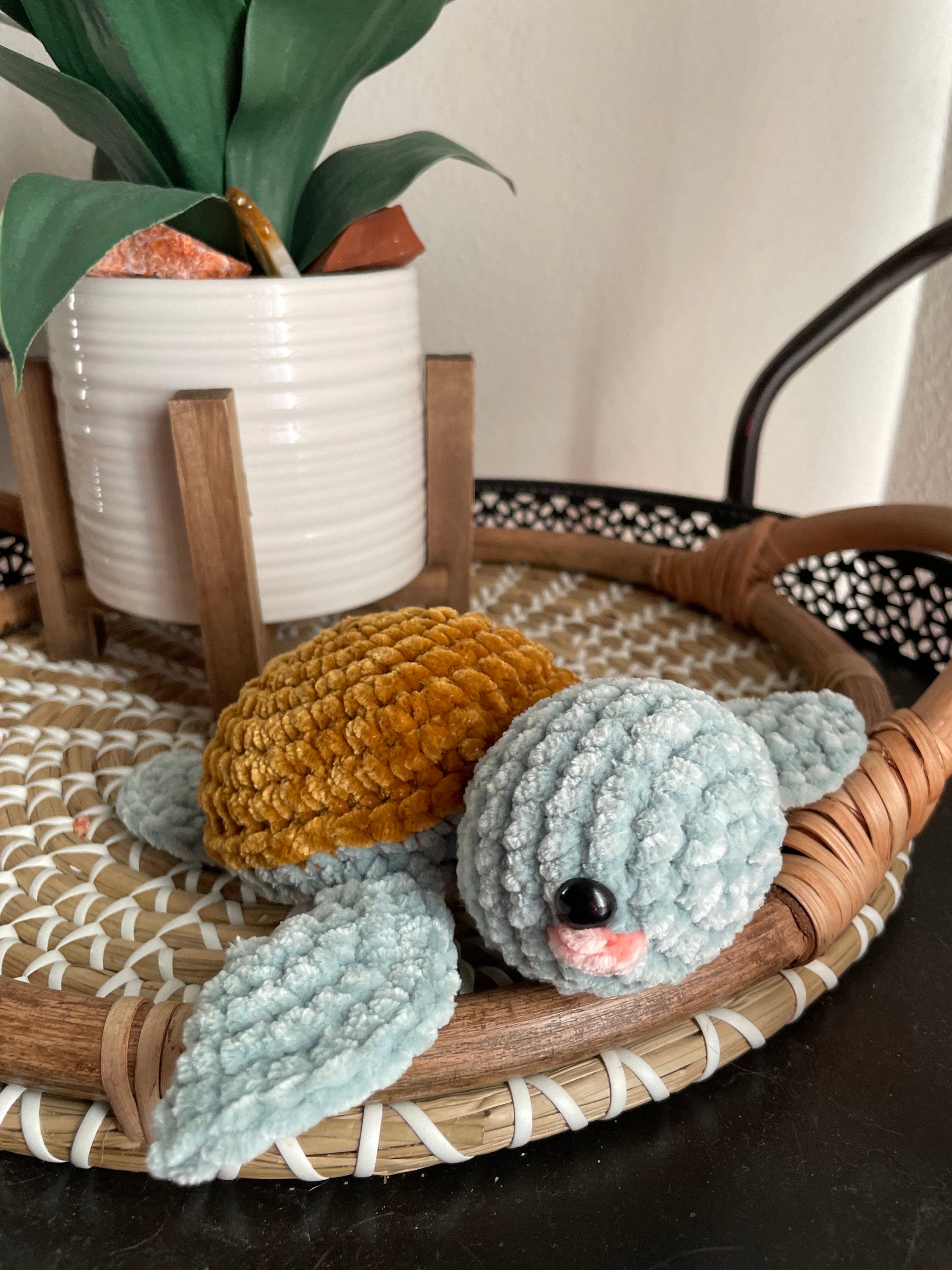 Cute Crochet Turtle Soft Plush Handmade - Etsy