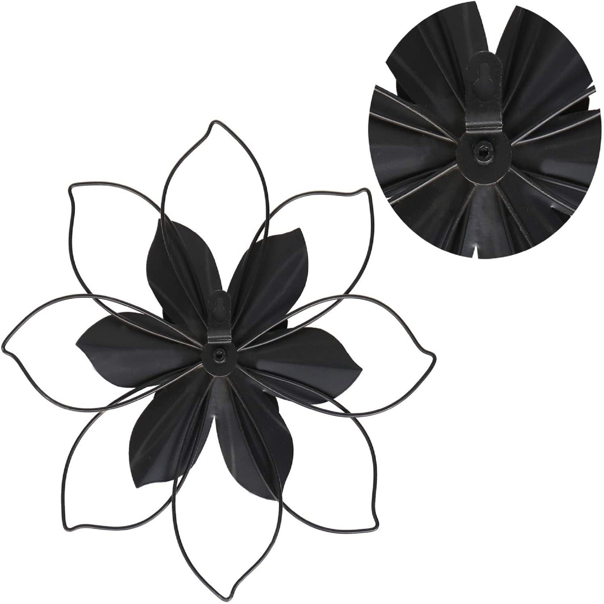 Metal Wall Flower-metal Floral Wall Decor Hanging Decorations,12 Inch ...