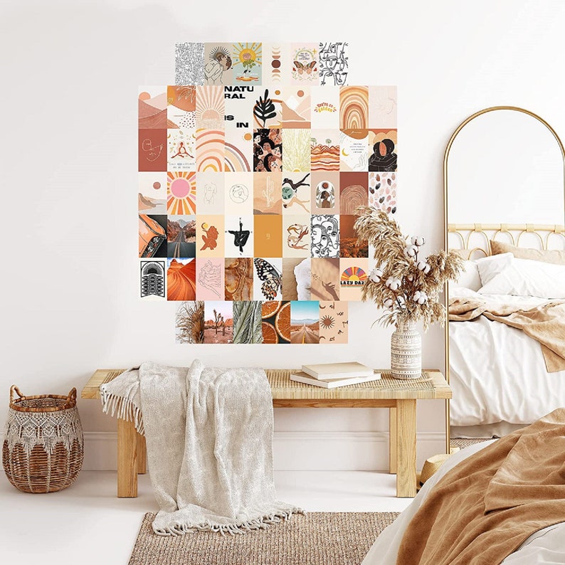 Wall Collage Kit Aesthetic Pictures,bohemian Wall Decor for Bedroom ...