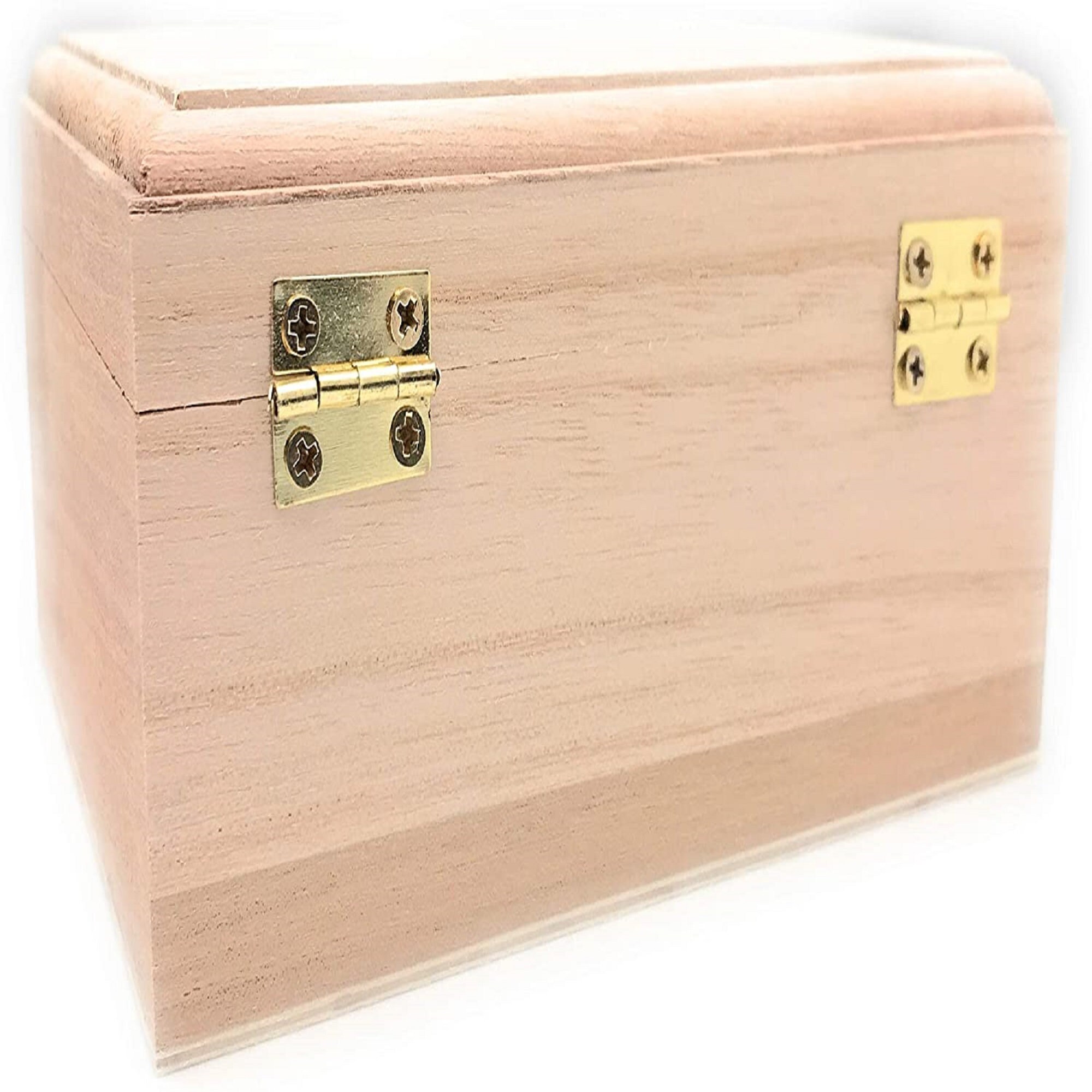 Wooden Chest-natural 12 Piece Rectangle Unfinished Wood Box DIY Craft ...