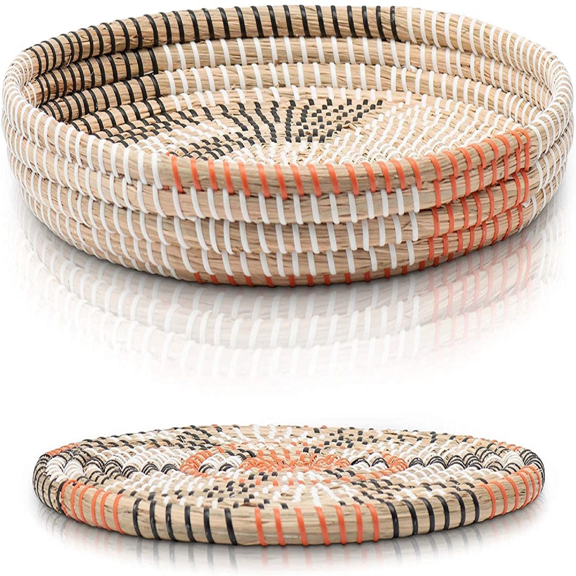 Wall Basket Set-basket Wall Decor Seagrass Baskets 2-piece Set Includes ...