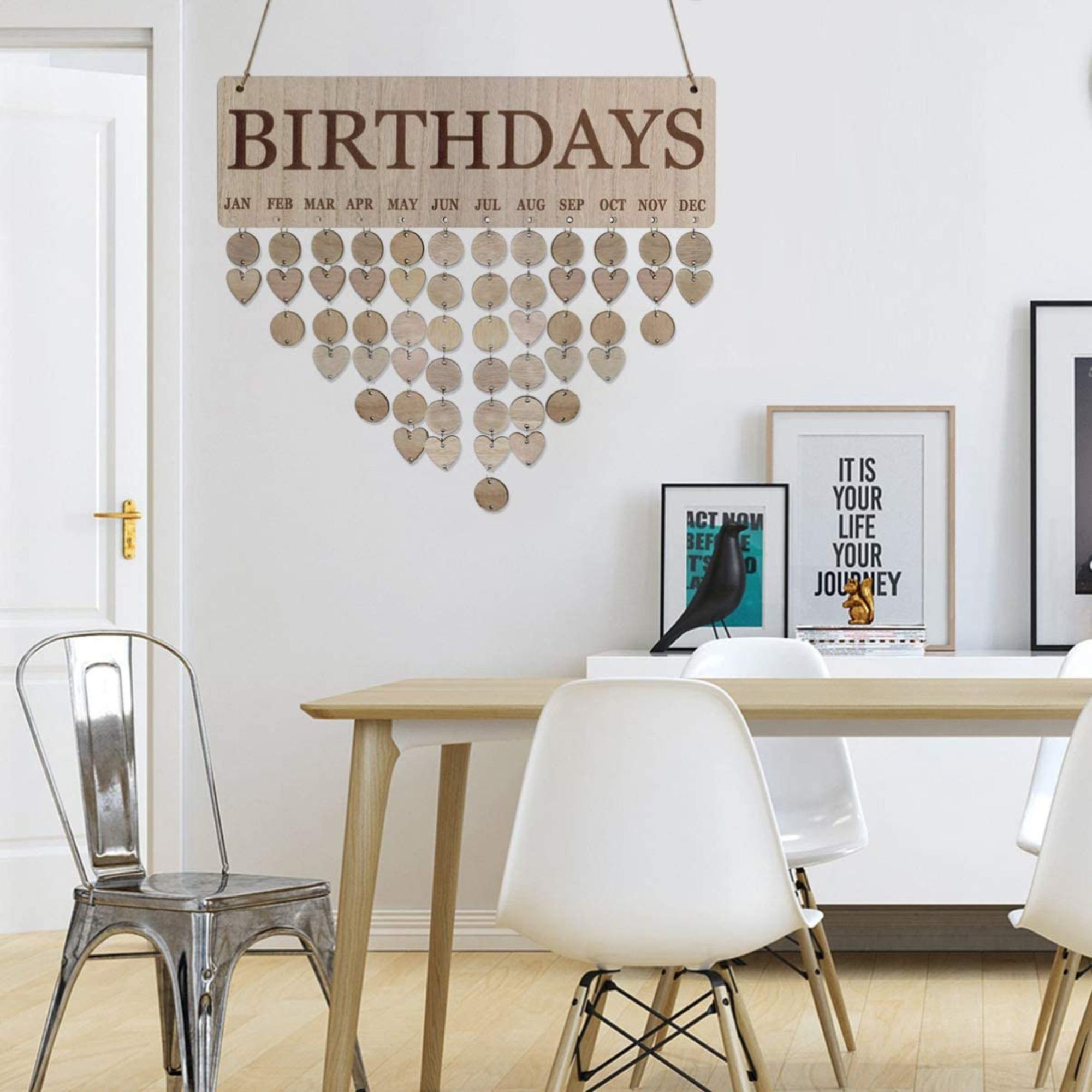 Hanging Wooden Calendar | Wall Calendar for Home Decoration - Etsy