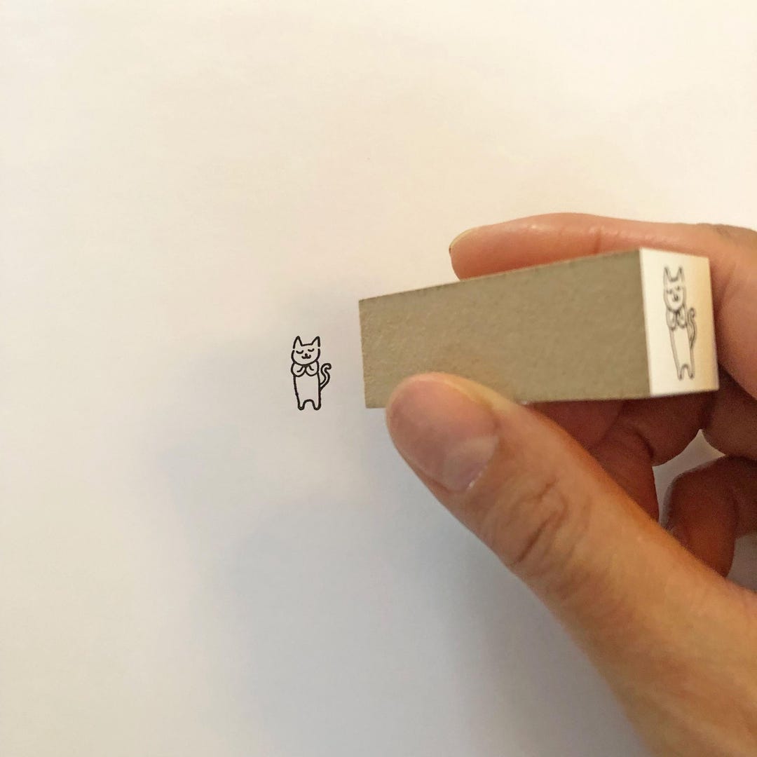 Rubber Stamp - Praying Cat - Etsy