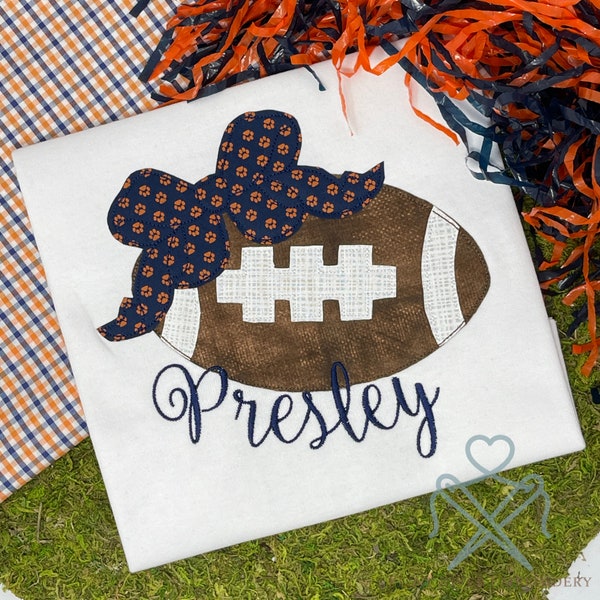 Embroidered Football - Etsy