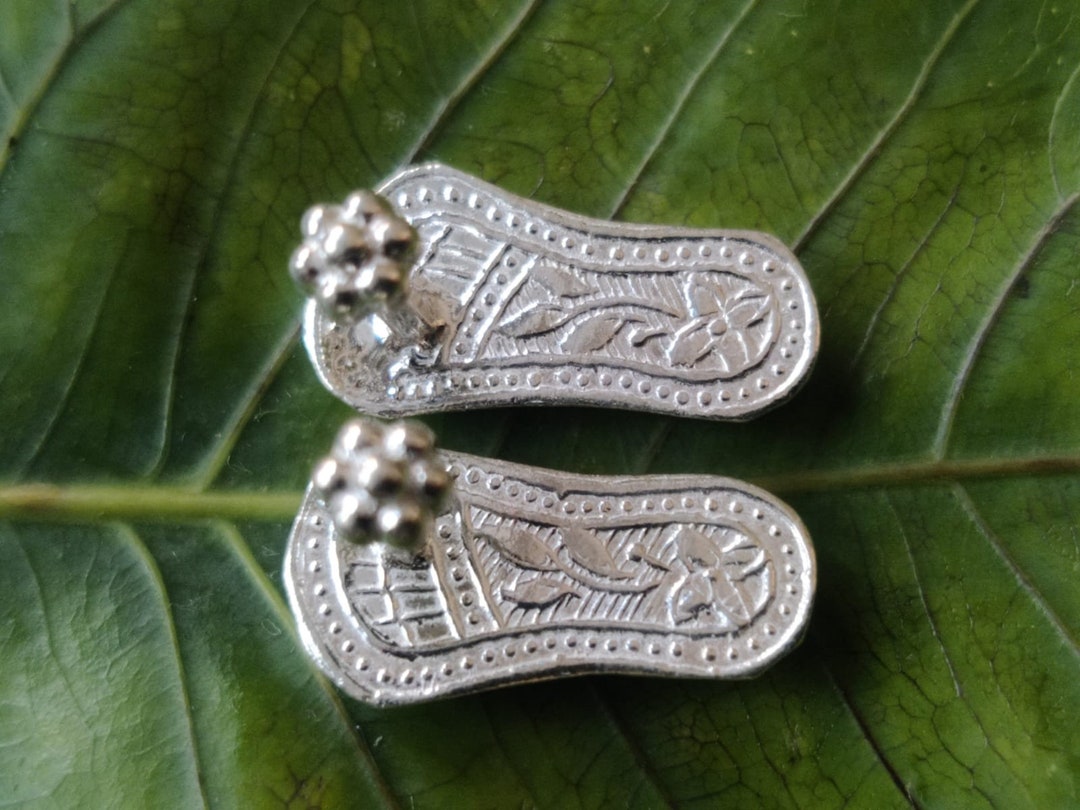 Silver Feet of God/goddess (charan Paduka) for Home Temple, Idol ...