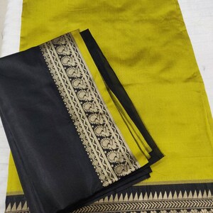 Exclusive Methi Yellow Saree South Indian Saree Wedding - Etsy