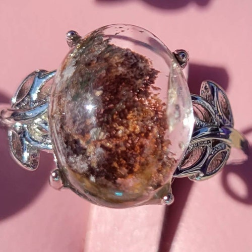 Lodolite Rings Garden Quartz Ring Healing Crystal Rings - Etsy