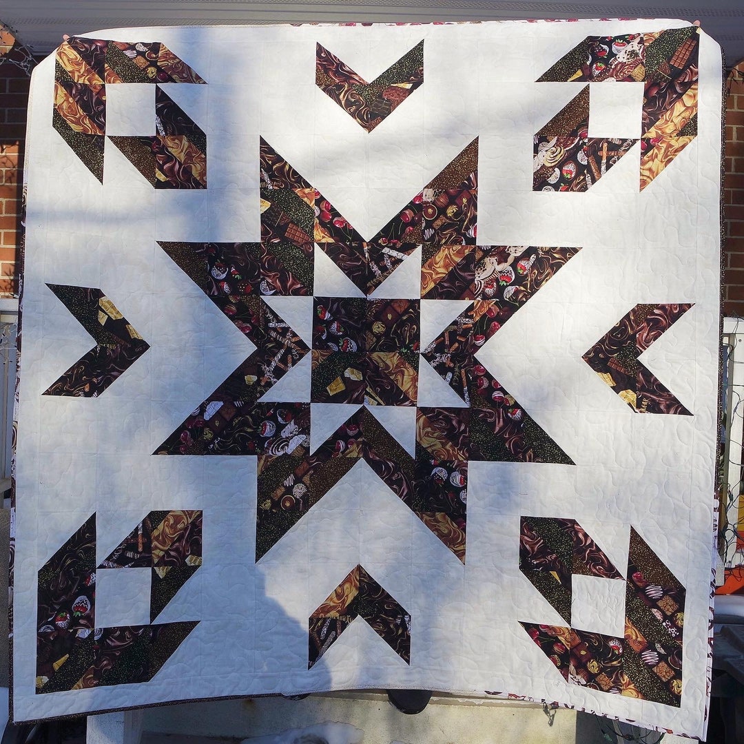 Quilt - Almost Alone Star Size 72x72 - Etsy