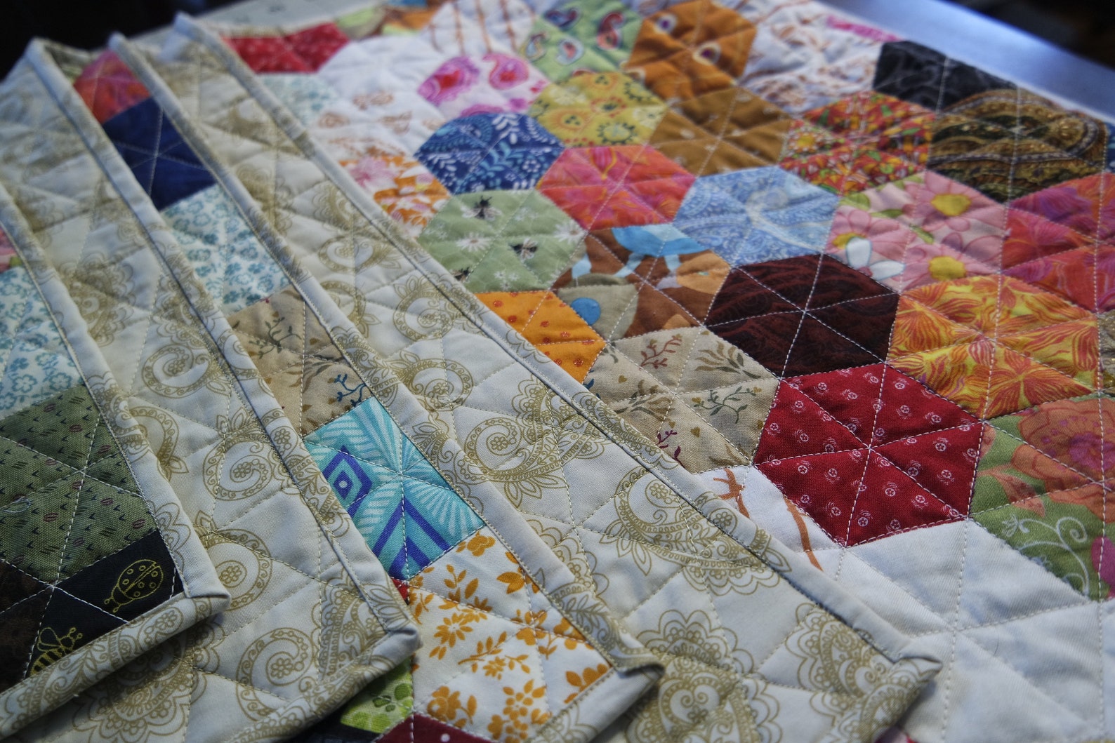 Quilt - Hand-sewn Paper Pieced 56x66 - Etsy