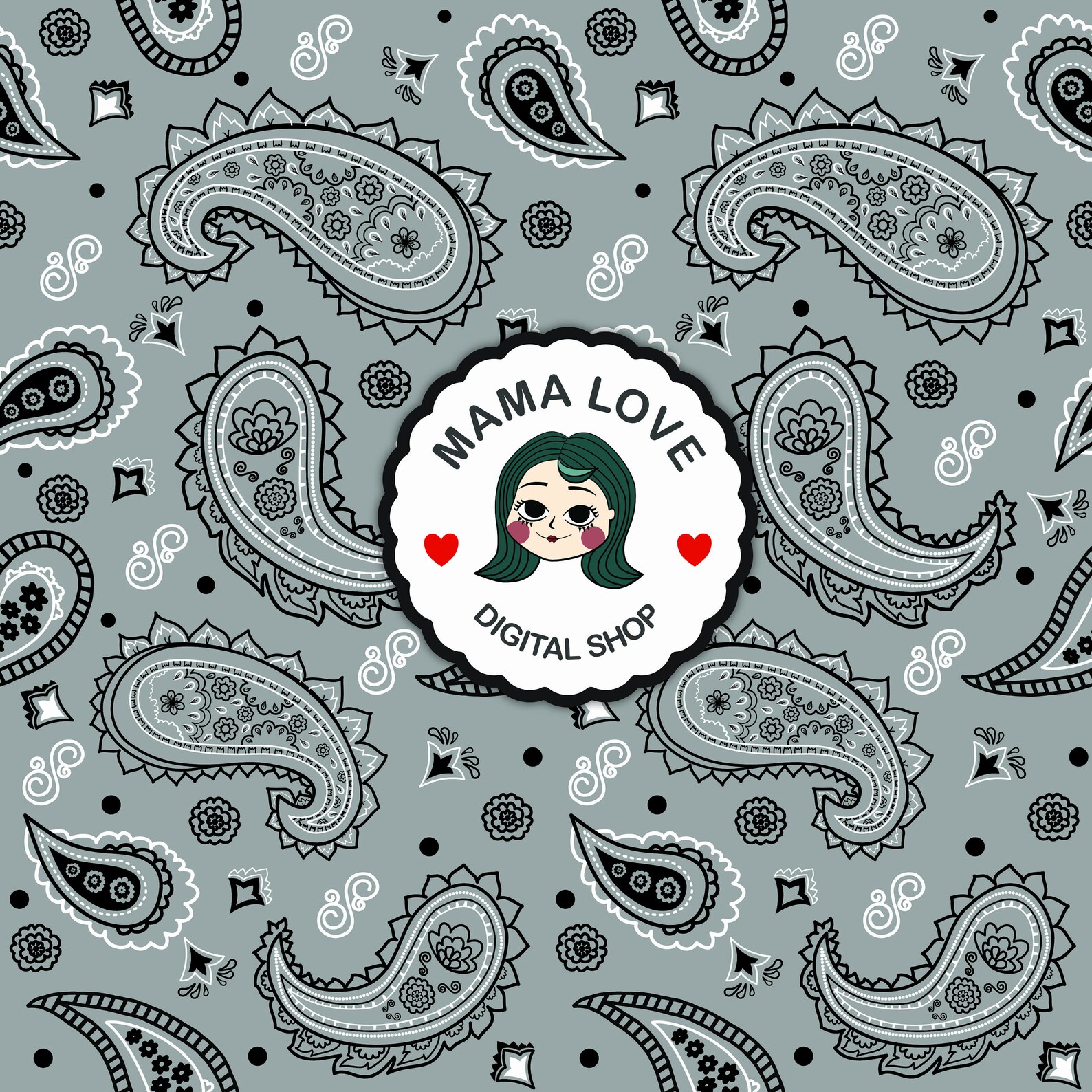 3 Beautiful Seamless Bandana Pattern 02 -transparent Background, PNG ...