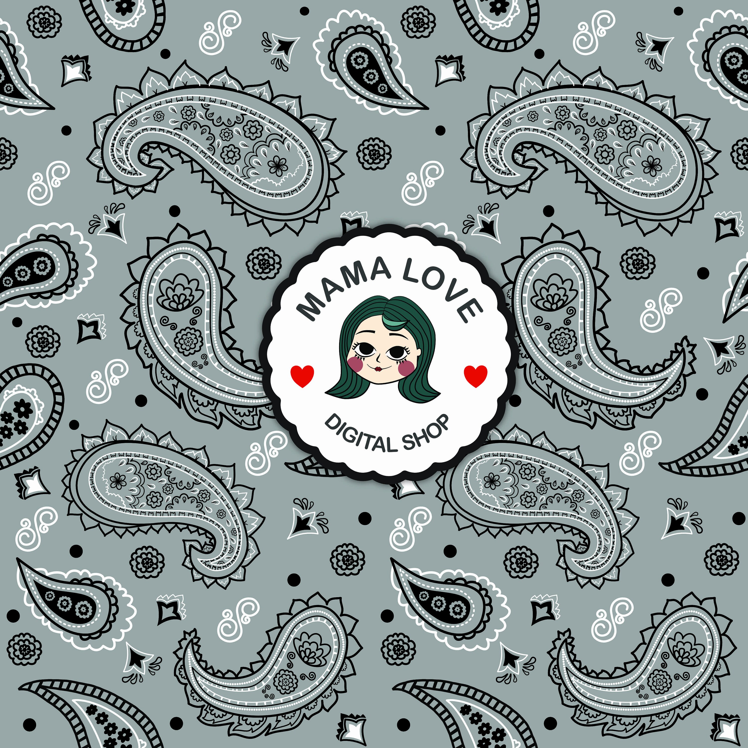 3 Beautiful Seamless Bandana Pattern 02 -transparent Background, PNG ...