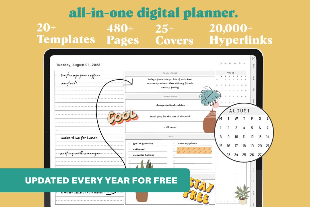 Goodnotes Digital Planner 2022 2023 iPad Windows Samsung - Etsy UK