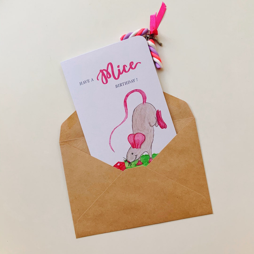 Mice Day Greeting Card - Etsy
