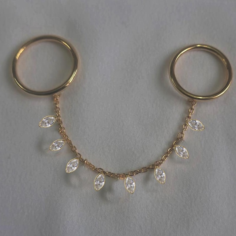 Two Finger Dangling Ring - Etsy