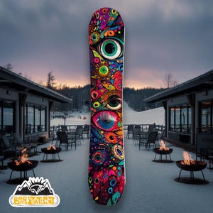 Custom Ai-generated Snowboard Wrap | Design Your Own Vinyl Wrap ...