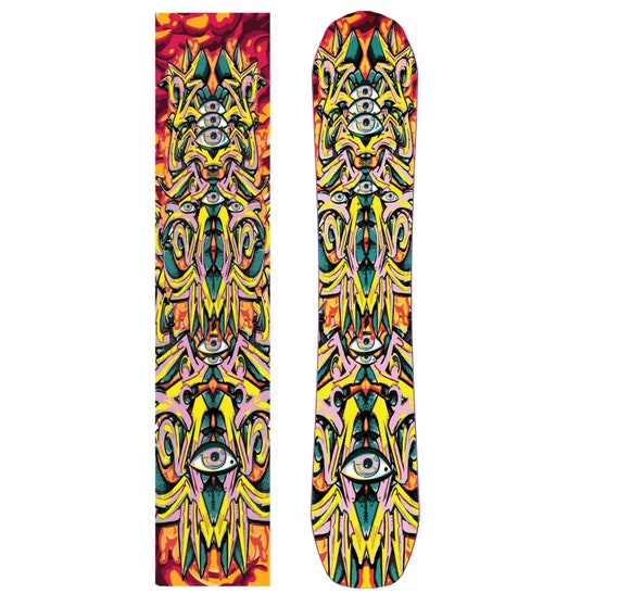 Graffiti Vinyl Snowboard Wrap Kit | Etsy