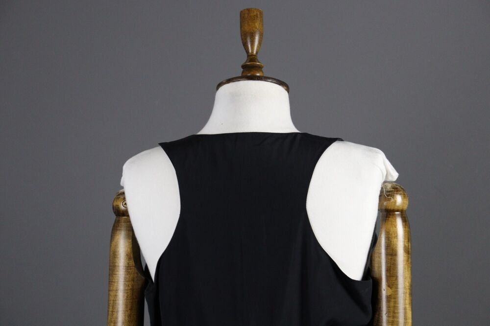 SARAH PACINI Black Designer Full Zip Front Lagenlook Dress Size 3 - Etsy