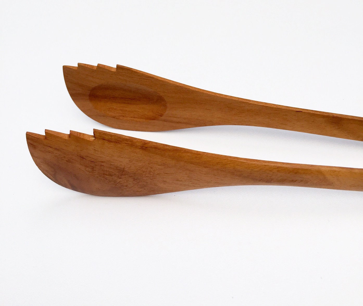 10 Inch Teak Wood Salad Tongs, 10 Wooden Salad Tongs, Wooden Toast ...