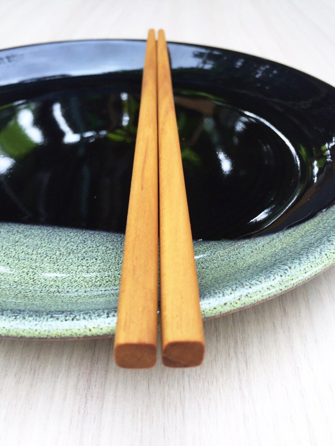 Set of 4-6 Pairs of Teak Wood Square Chopsticks, Handmade Chopsticks ...