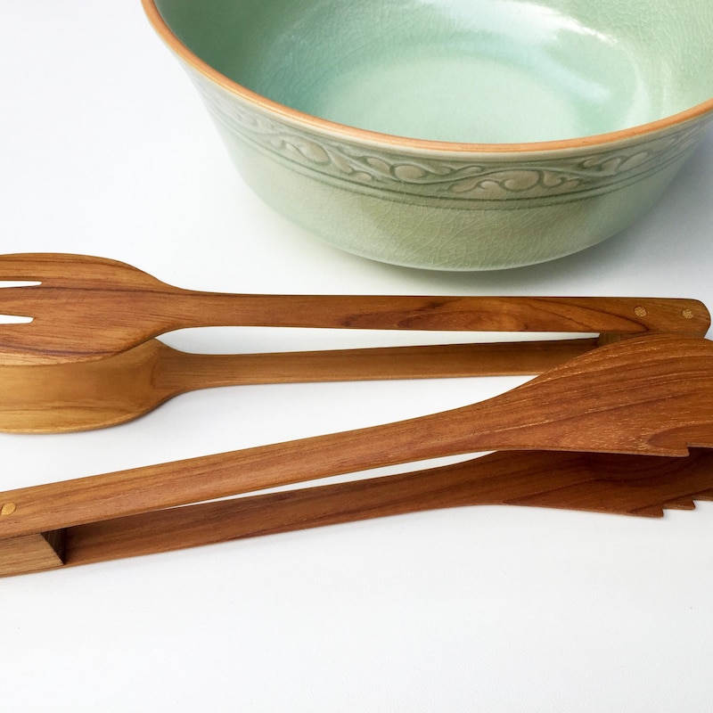 Kitchen Utensils Wooden Tongs - Etsy