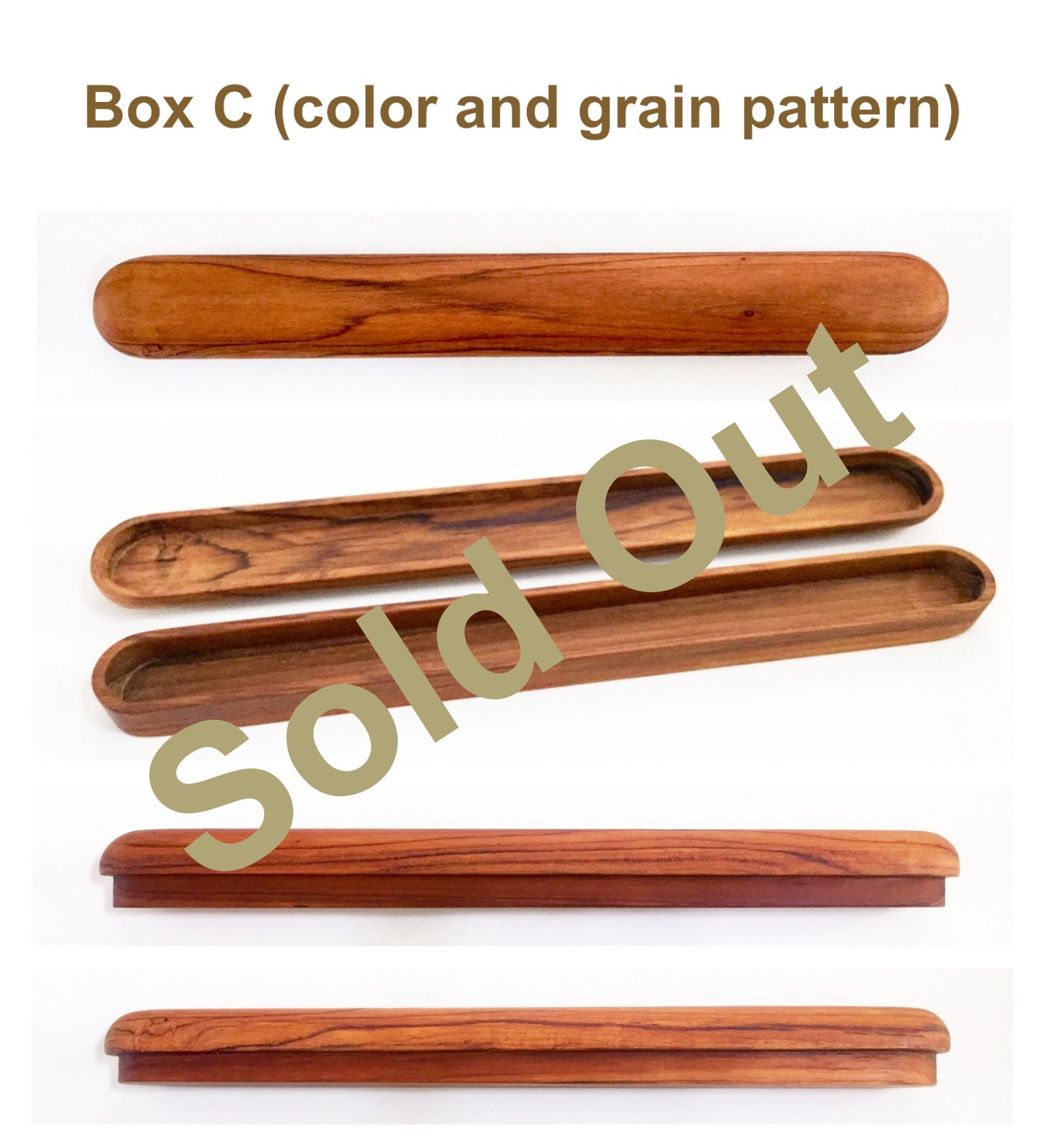 Teak Wood Chopstick Box With 1 Pair of Handcarved Chopsticks, Teak Wood ...