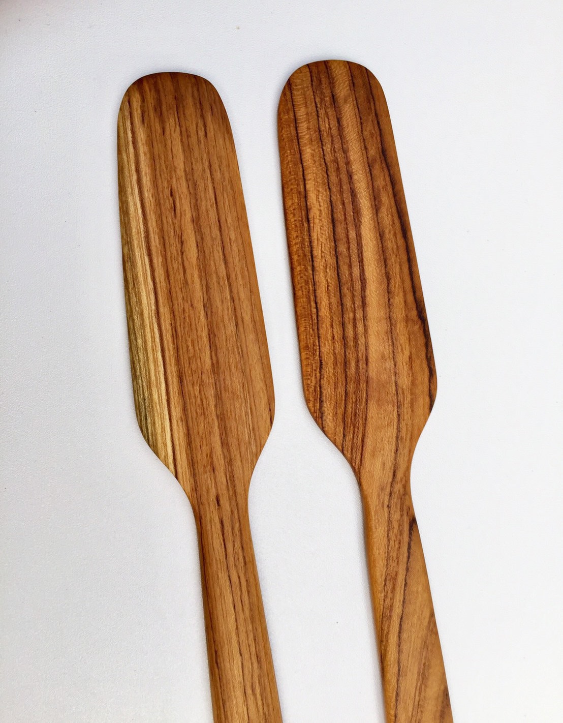 Teak Wood Cooking Paddle 11 Wooden Spurtle Wooden - Etsy