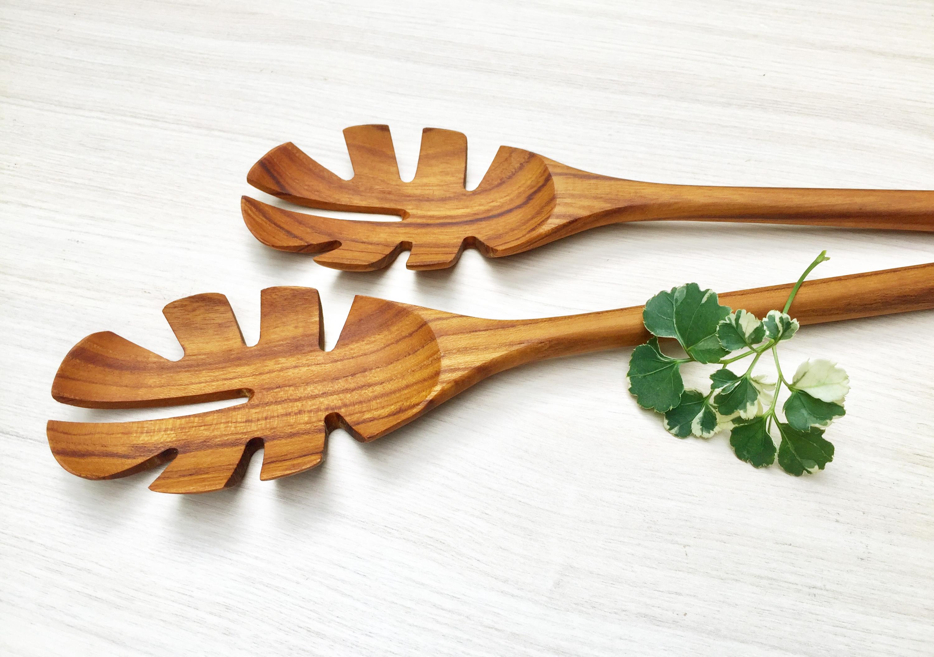 15 Teak Pasta Spoon, Teak Pasta Server, Wooden Spaghetti Spoon ...