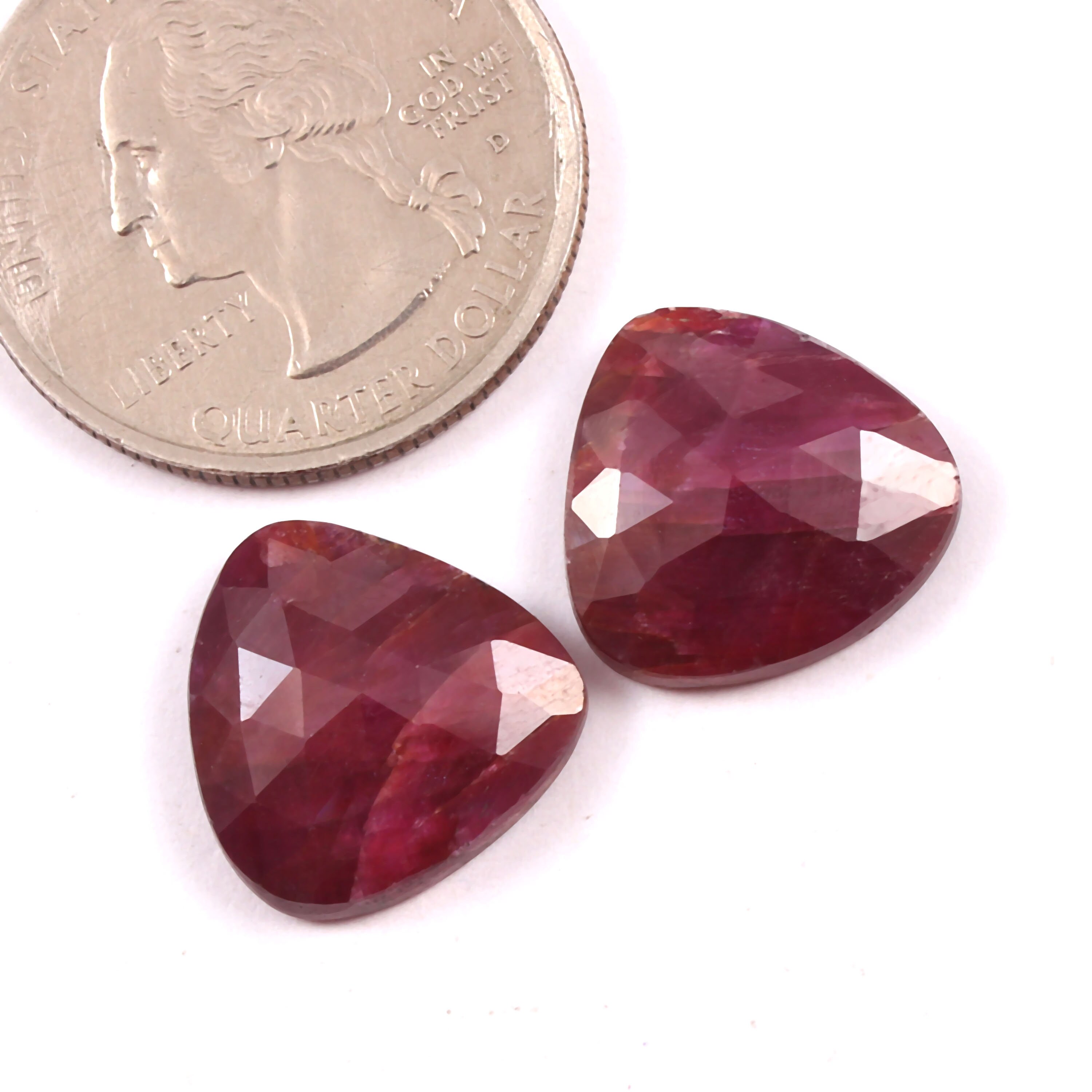 Natural Ruby Rose Cut Slice Gemstone Loose Ruby Flat Back | Etsy