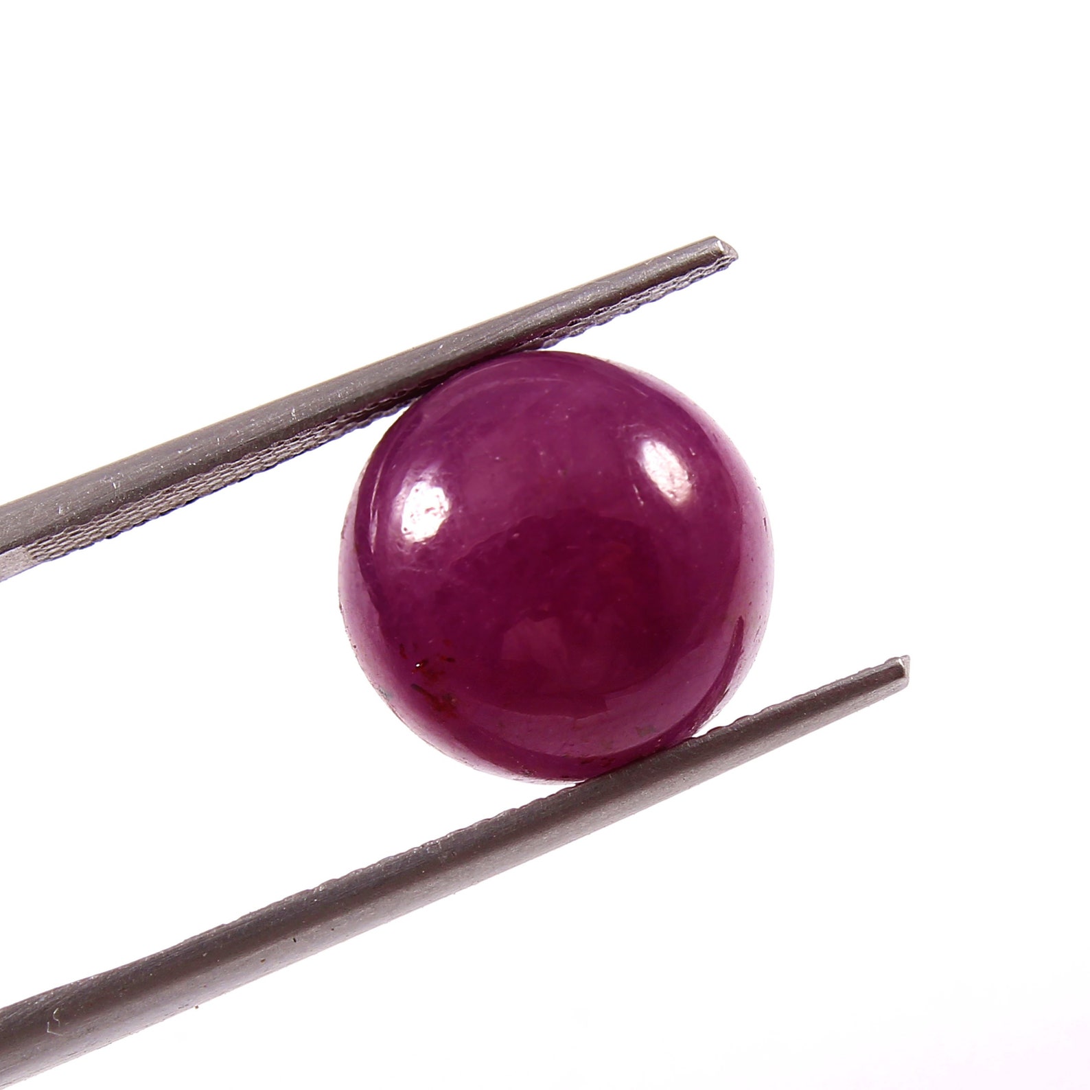 Ruby Round Cabochon , Smooth Polished 1 Peace 100% Natural Loose ...