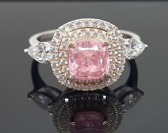 Baby Pink Engagement Ring - Etsy