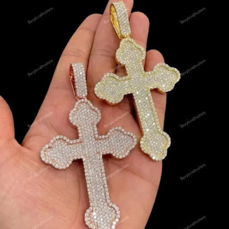 Rapper Hip Hop Cross Necklace - Etsy