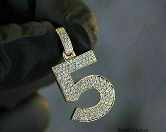 Five Diamond Pendant - Etsy