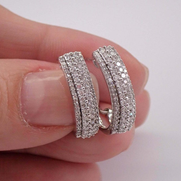 Omega Back Earrings - Etsy