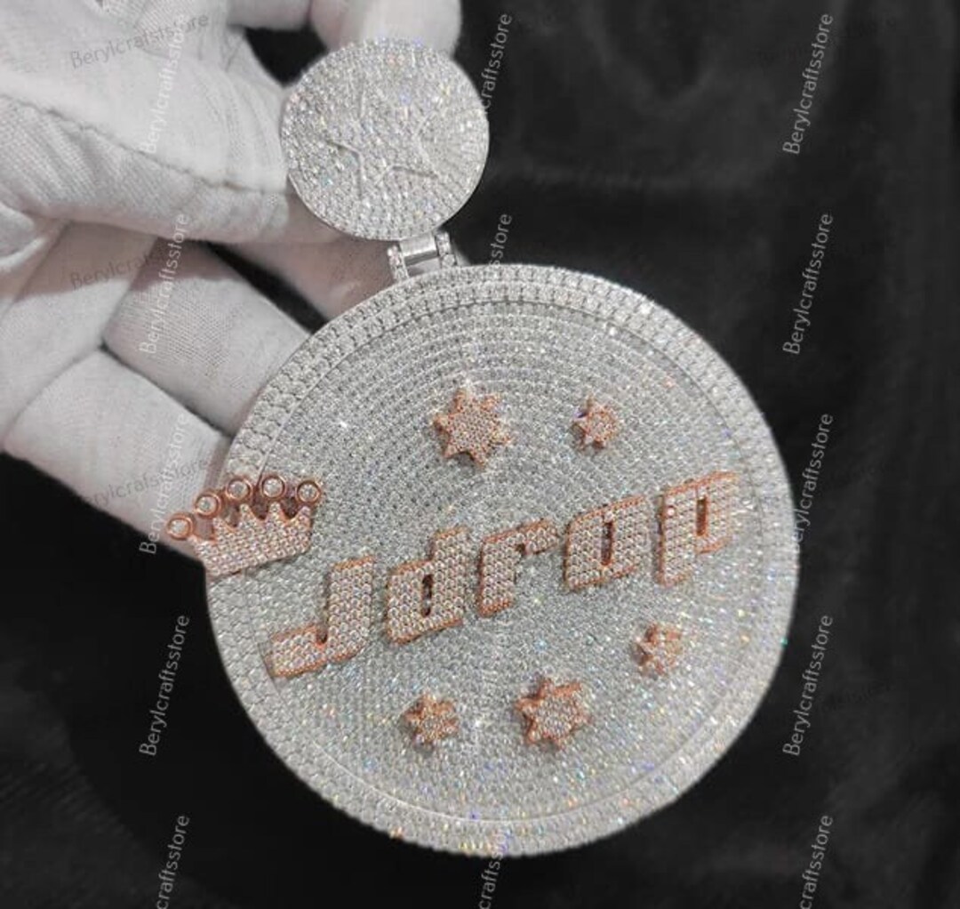 Rapper Silver Pendant ,hip Hop Custom Letter Pendant, Moissanite ...