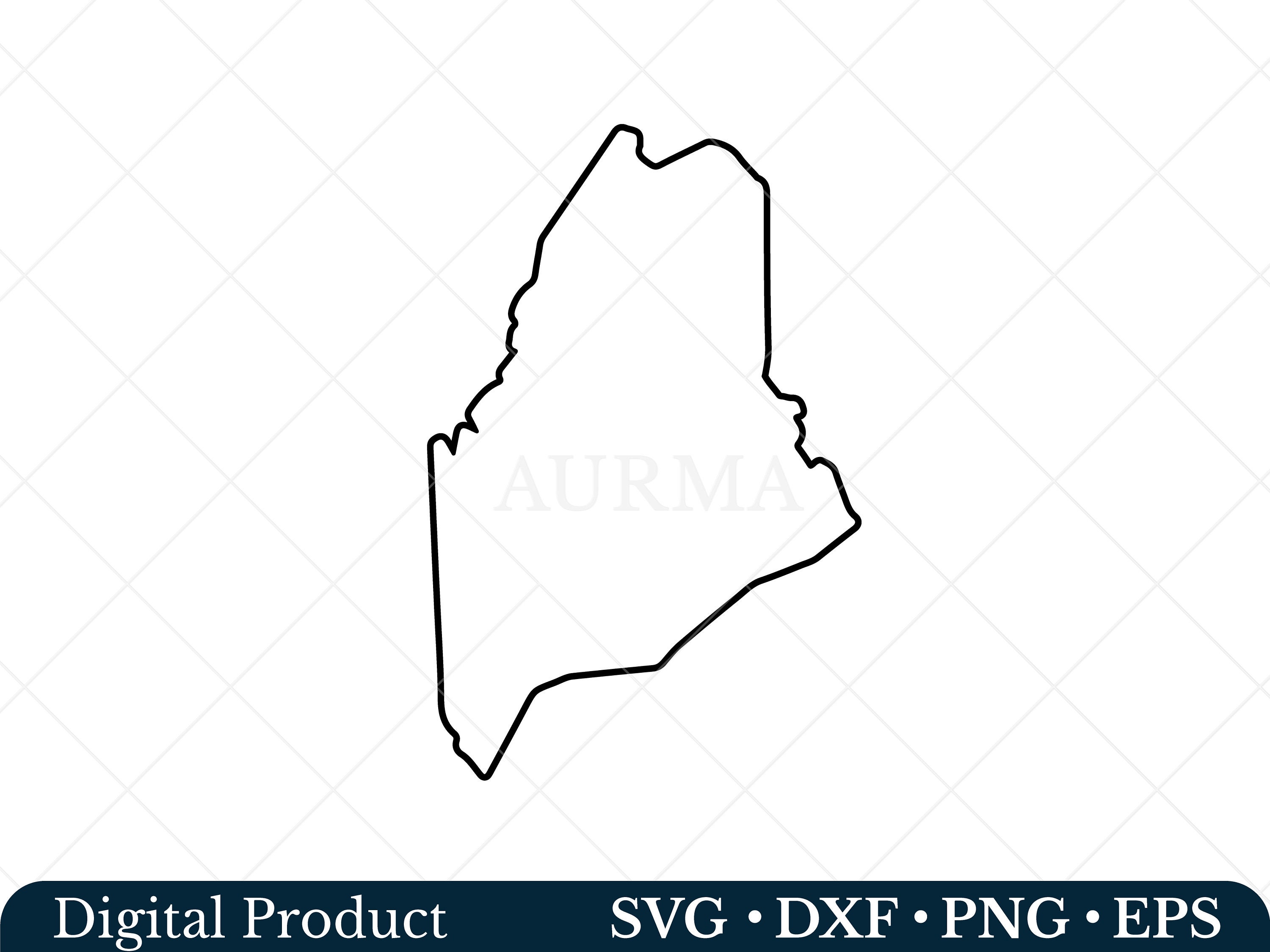 Maine State Svg Maine Png Patriotic Svg Cut File US State - Etsy Australia