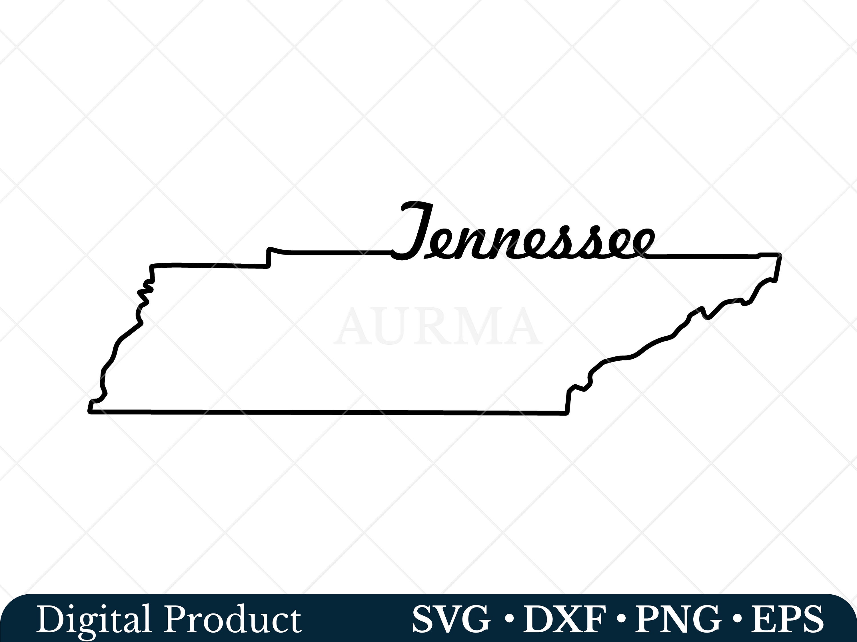 Tennessee Map Outline