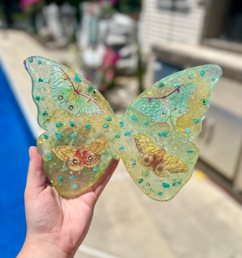 Resin Moth Sun Catcher - Etsy