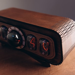 Nixie Clock In-12 With Decatron, Nixie Alarm Clock, Modern Nixie, Neon ...