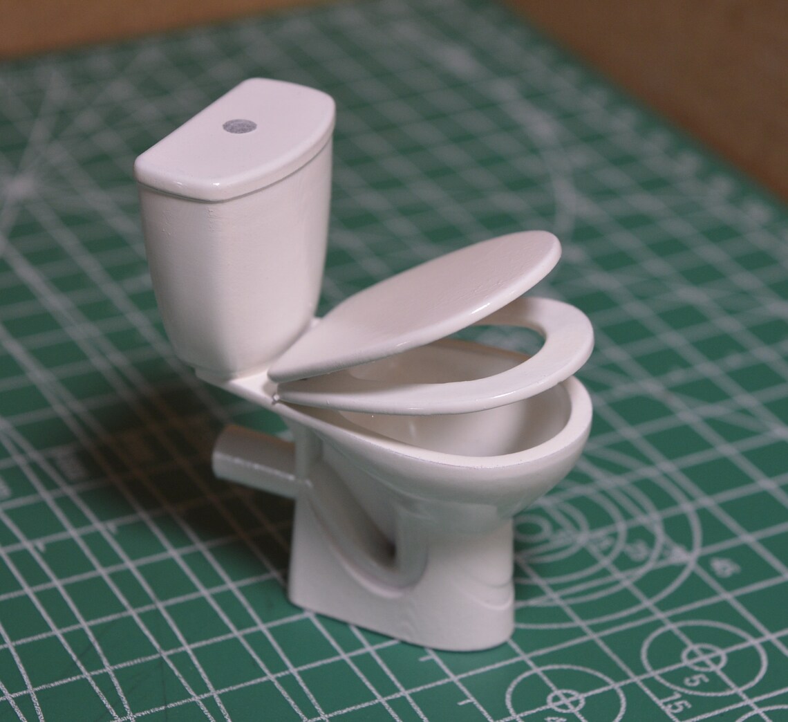 Toilet With Opening Seat [miniature Dollhouse STL] - Etsy