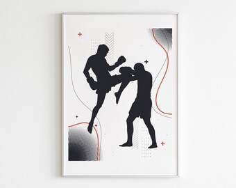 Kickboxing Wall Art - Etsy