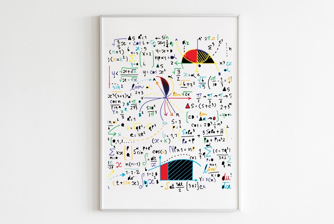 Mathematics Poster Mathematics Gift Ideas Mathematics - Etsy