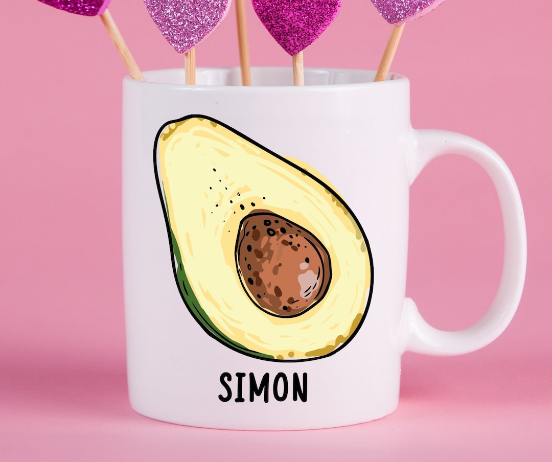 Avocado Mug, Personalized Avocado Gift, Avocado Present, Avocado Cup ...