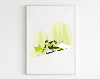 Skiing Gift, Eat Wood Definition, Skier Gift, Ski Gift, Snowboarder ...