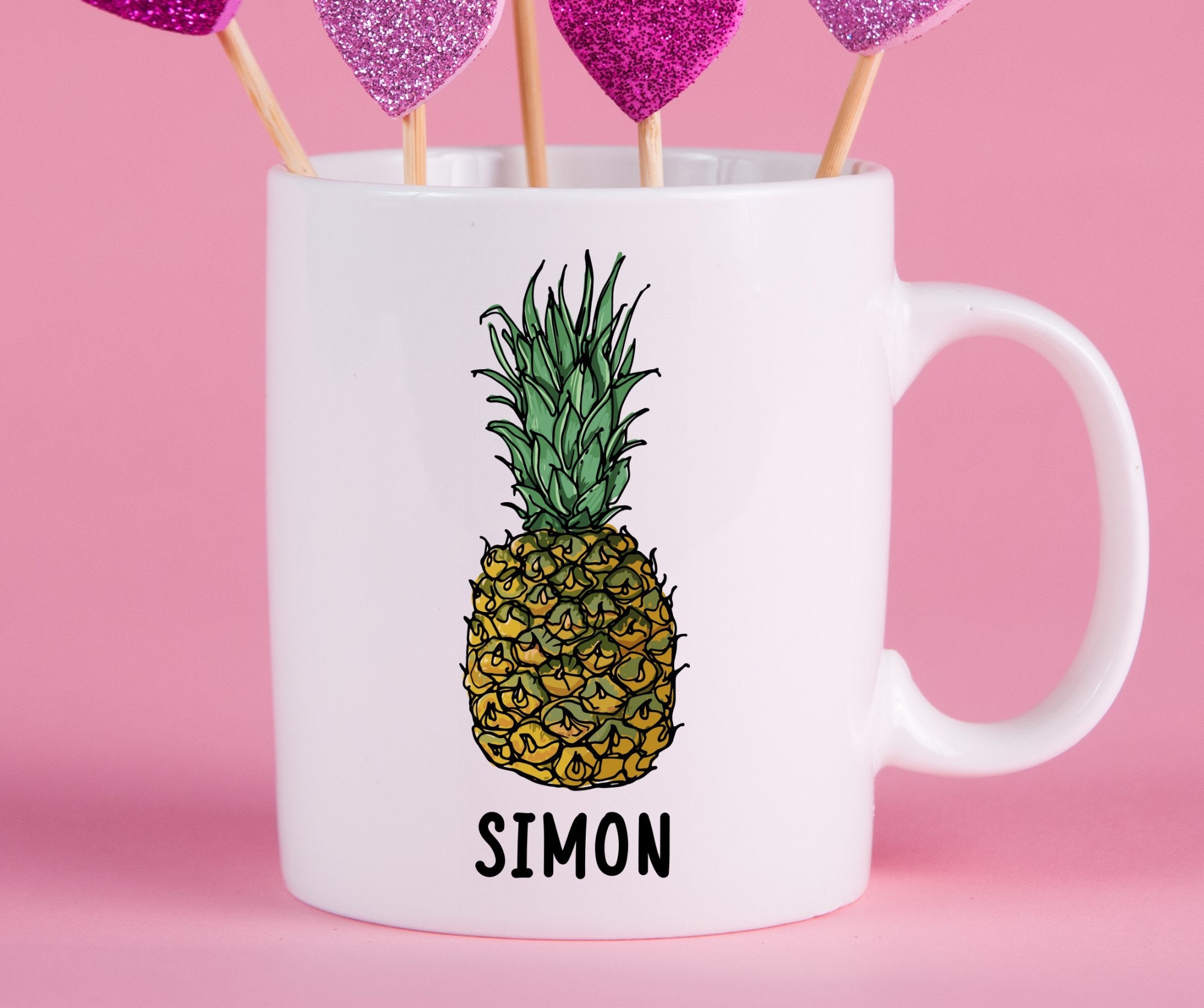 Pineapple Mug, Personalized Pineapple Gift, Pineapple Present ...