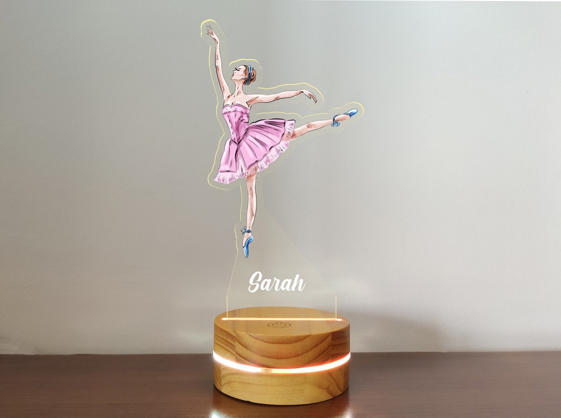 Personalized Ballerina Night Light, Ballerina Gift, Gift for Ballet ...